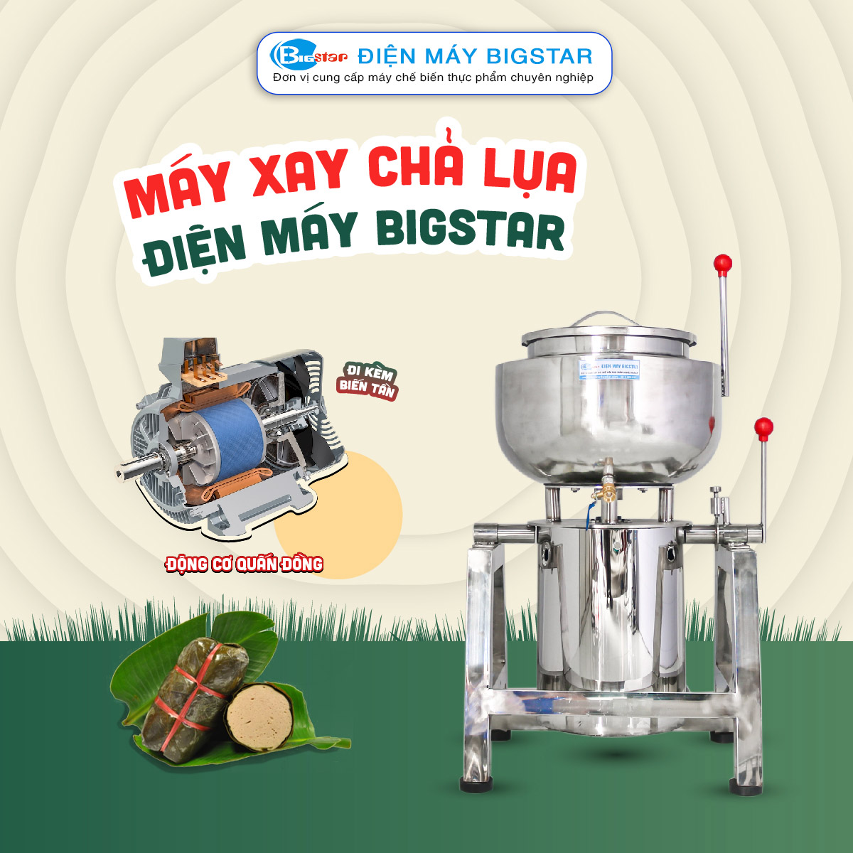 Máy xay giò lụa - Dòng máy xay thịt công nghiệp chất lượng cao