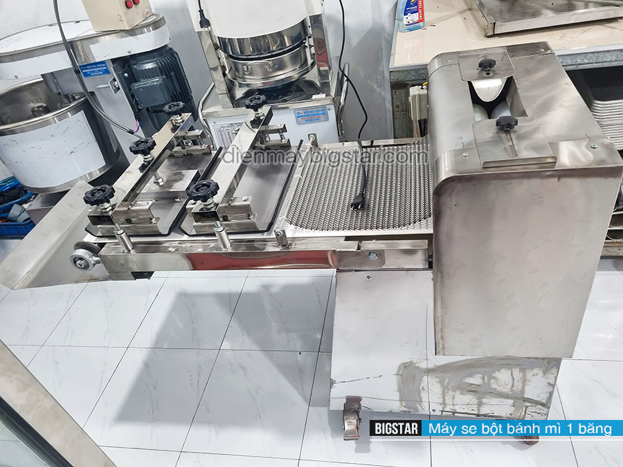Máy se bột mì 1 băng - Dây chuyền làm bánh mì giá rẻ, chất lượng cao