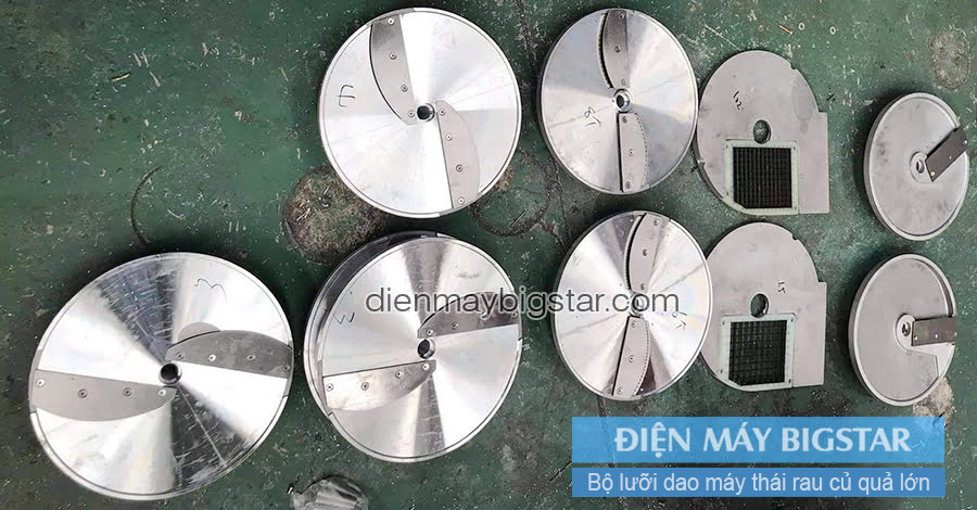 Bộ lưỡi dao máy thái rau củ quả lớn tiện lợi, bền lâu