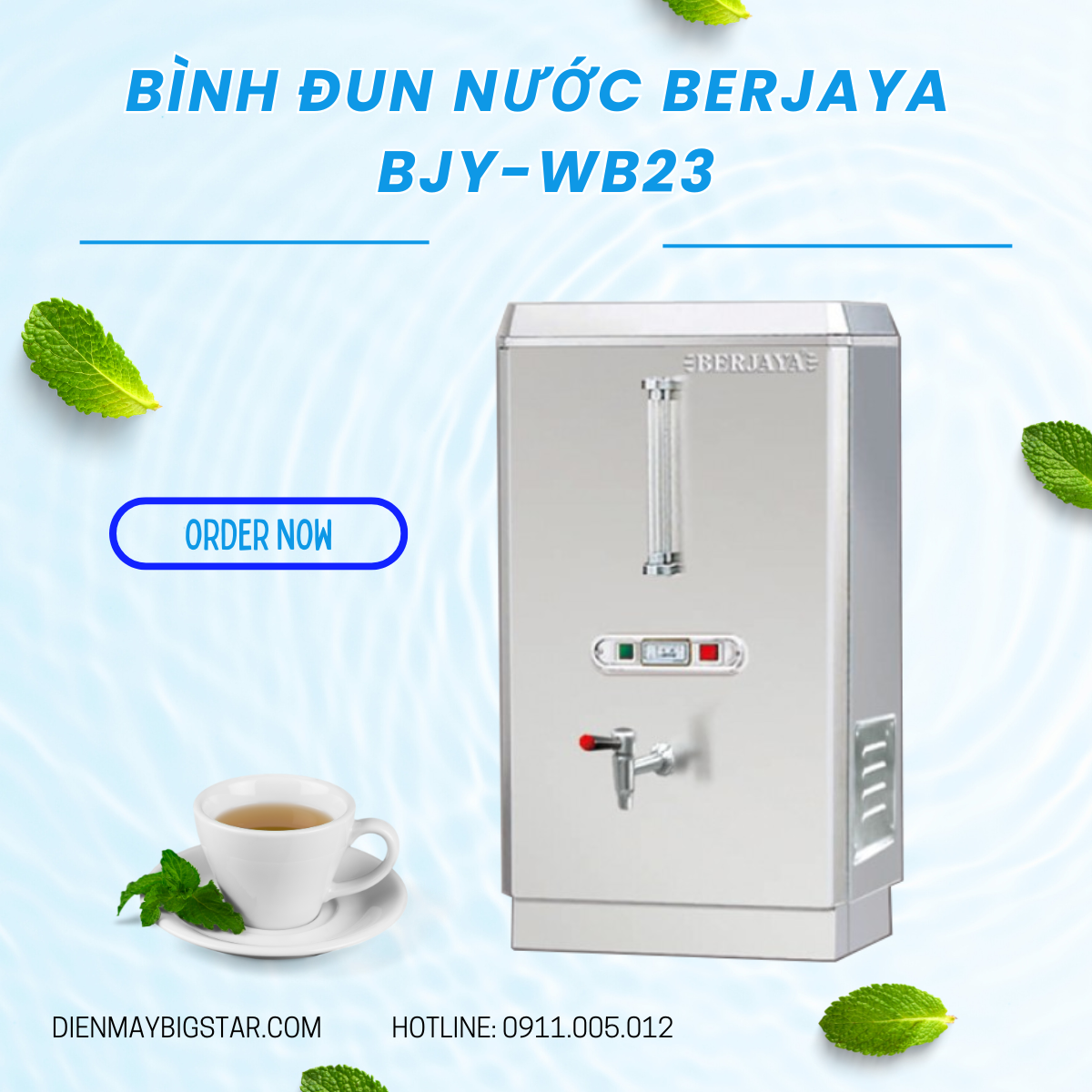 Bình đun nước Berjaya BJY-WB23 - Điện máy BigStar