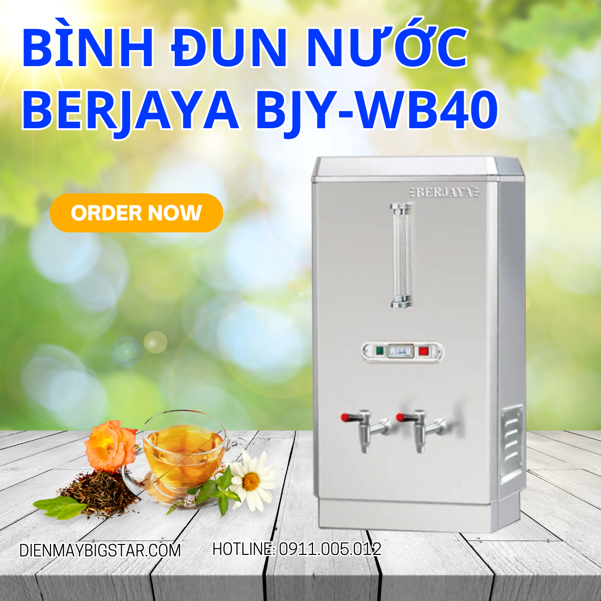 Bình đun nước Berjaya BJY-WB40 - Điện máy BigStar