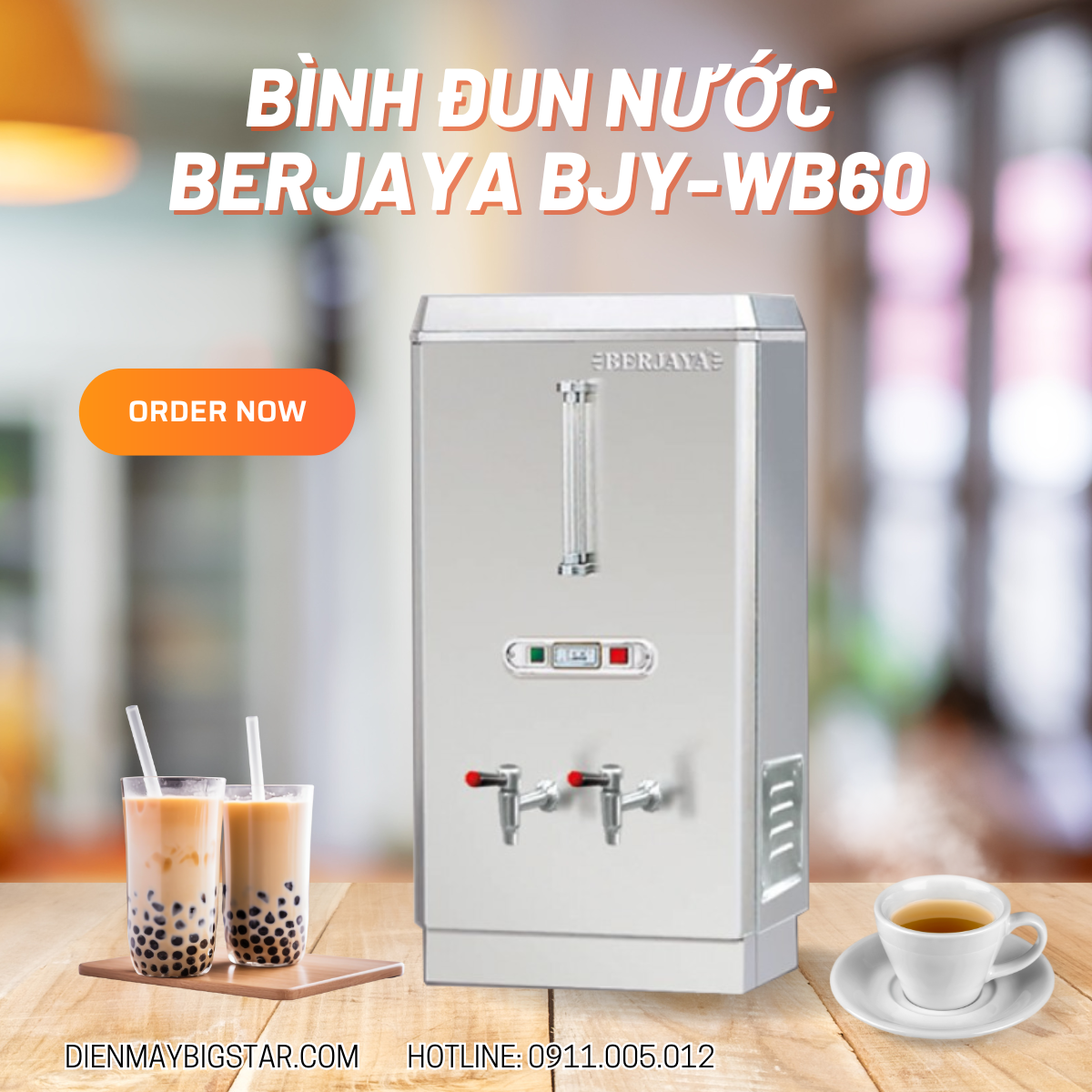 Bình đun nước Berjaya BJY-WB60 - Điện máy BigStar