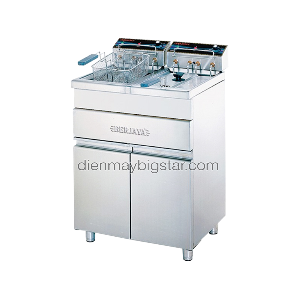Bếp chiên nhúng đôi có chân Berjaya FSSDF12D - Điện máy BigStar