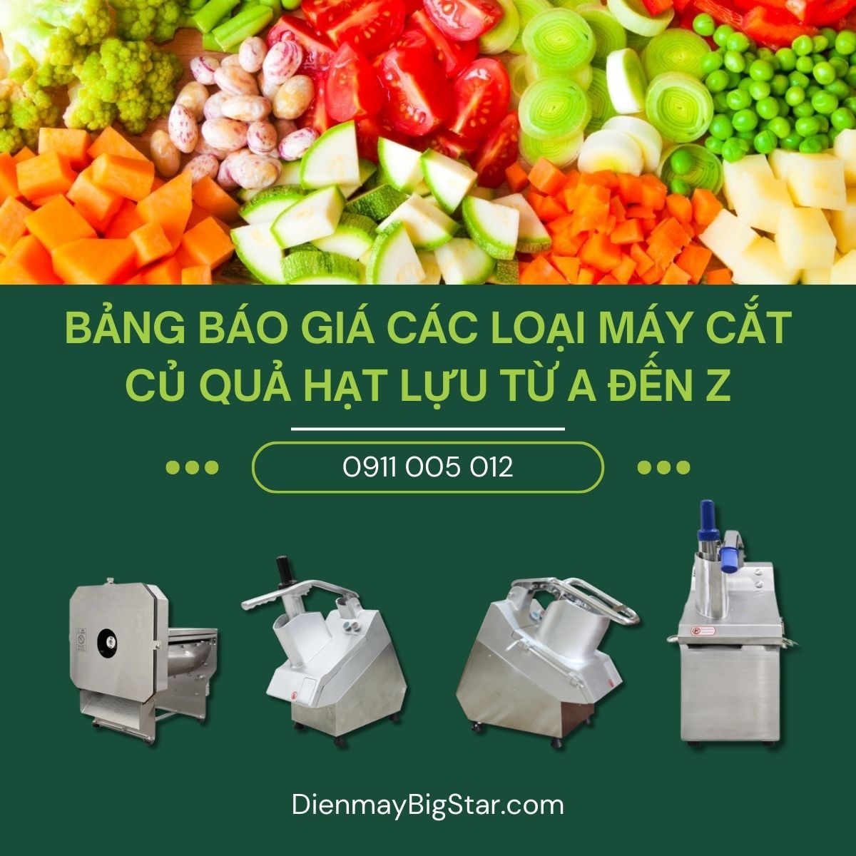 Bảng báo giá các loại máy cắt củ quả hạt lựu T01/2026