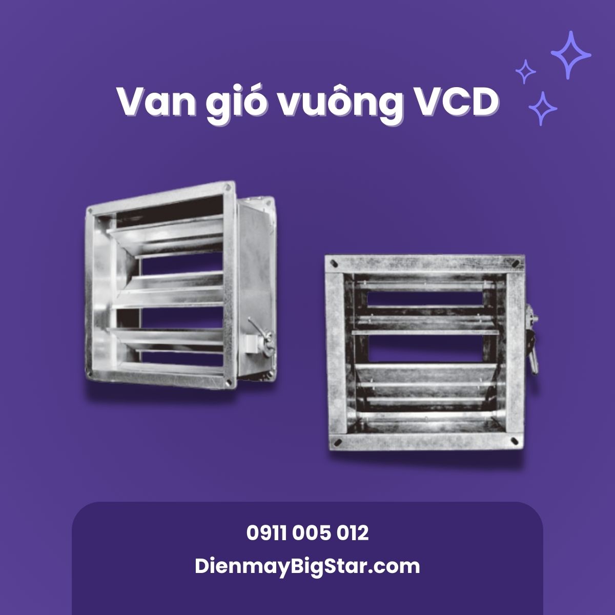 Van gió vuông VCD - Điện máy BigStar